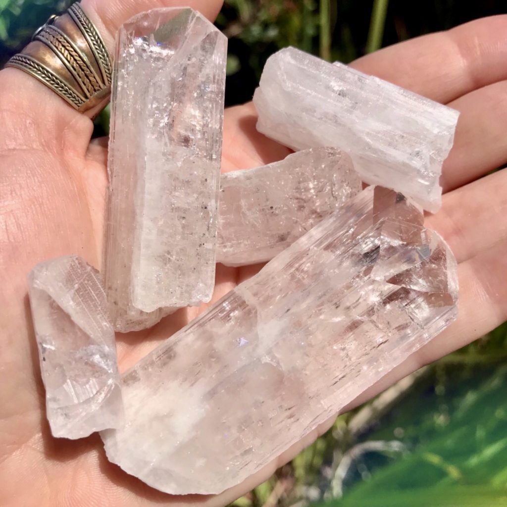Natural Pink Danburite for angelic connection and heart opening