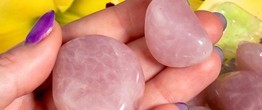 Tumbled Blue Rose Quartz for heart healing and peace