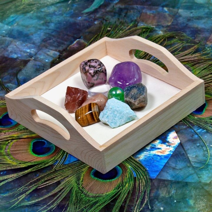 SG Anniversary Chakra Healing Gemstone Tray for energetic alignment