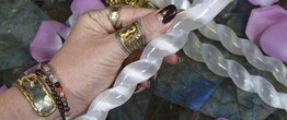 Athena's Merkaba Selenite Wand Replicas for opening and closing circles