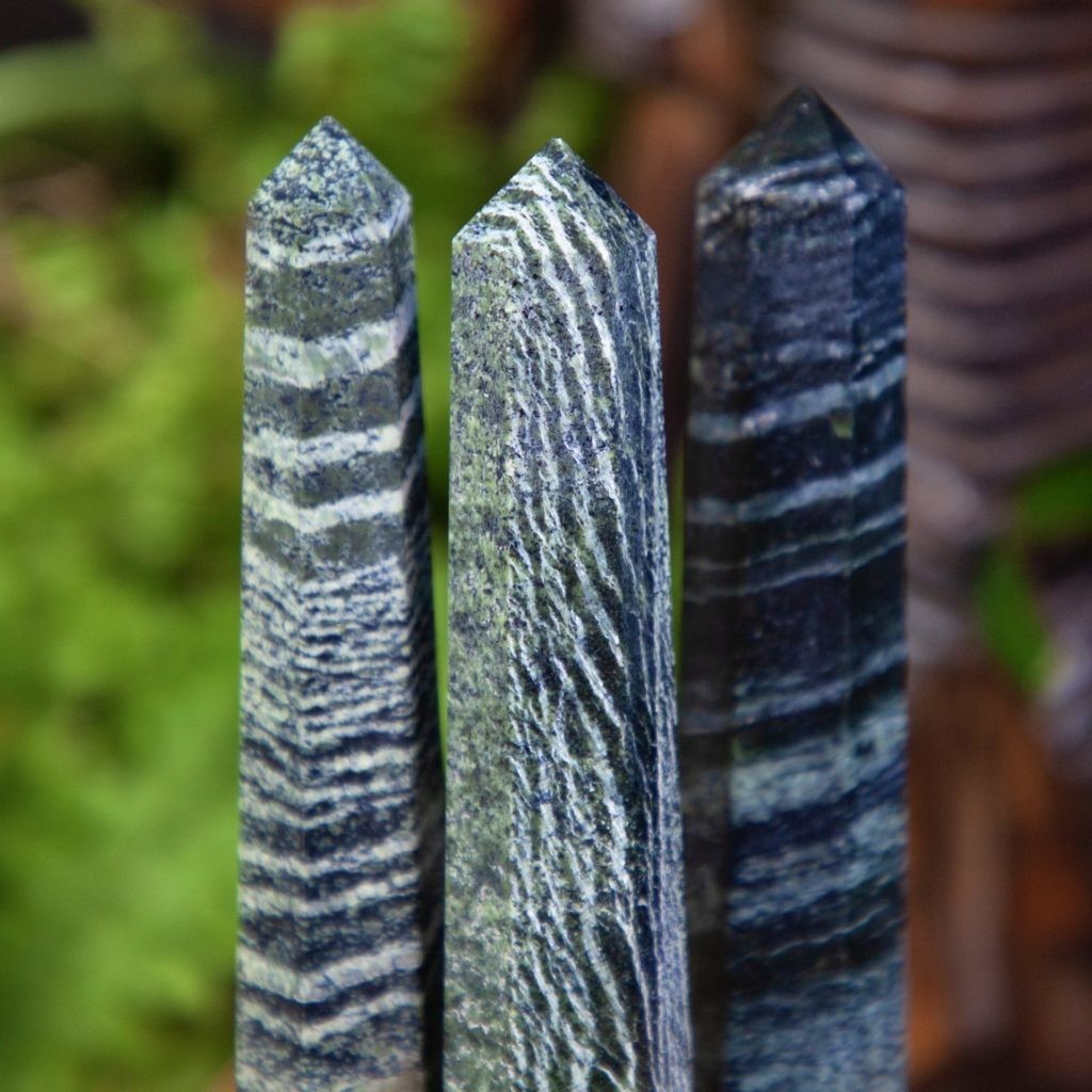 Dazzling Green Zebra Jasper Generators to arouse the wild within