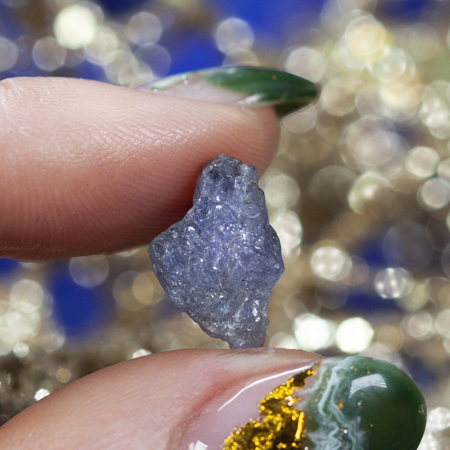 Natural Tanzanite for spiritual protection and spirit guide communication