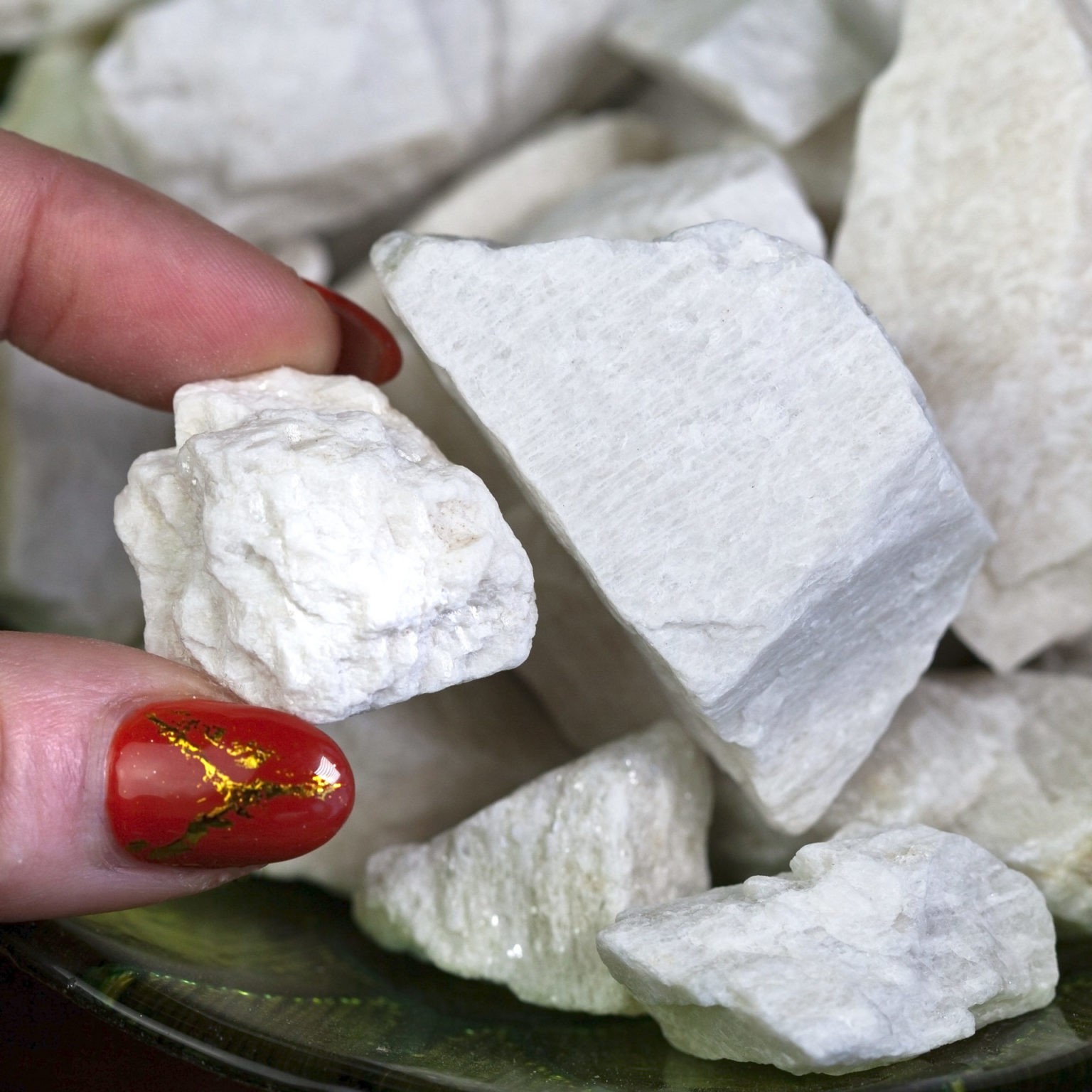 Natural White Moonstone for harnessing moon magic and feminine power