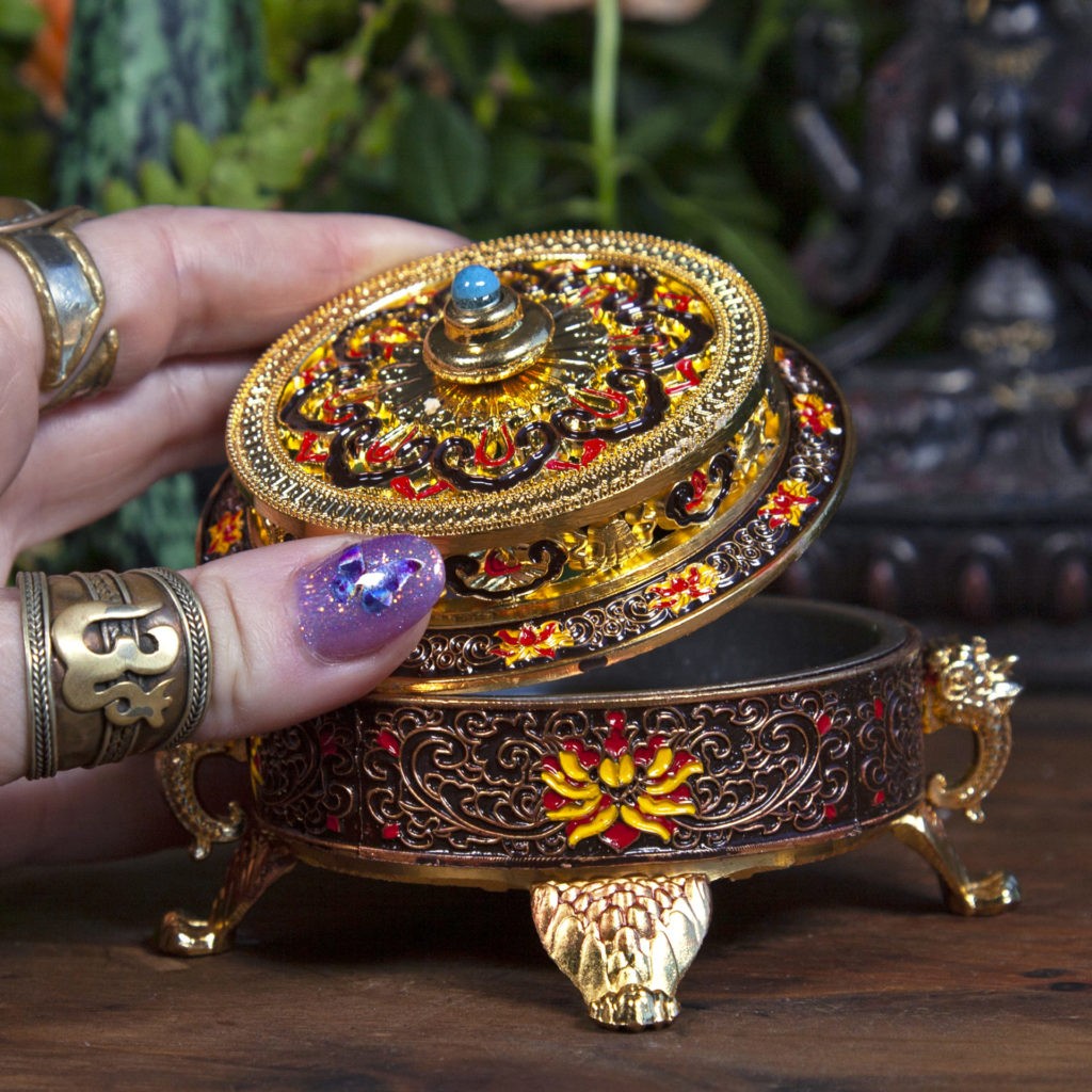 Sacred Symbols Tibetan Incense Burners for grace and enlightenment