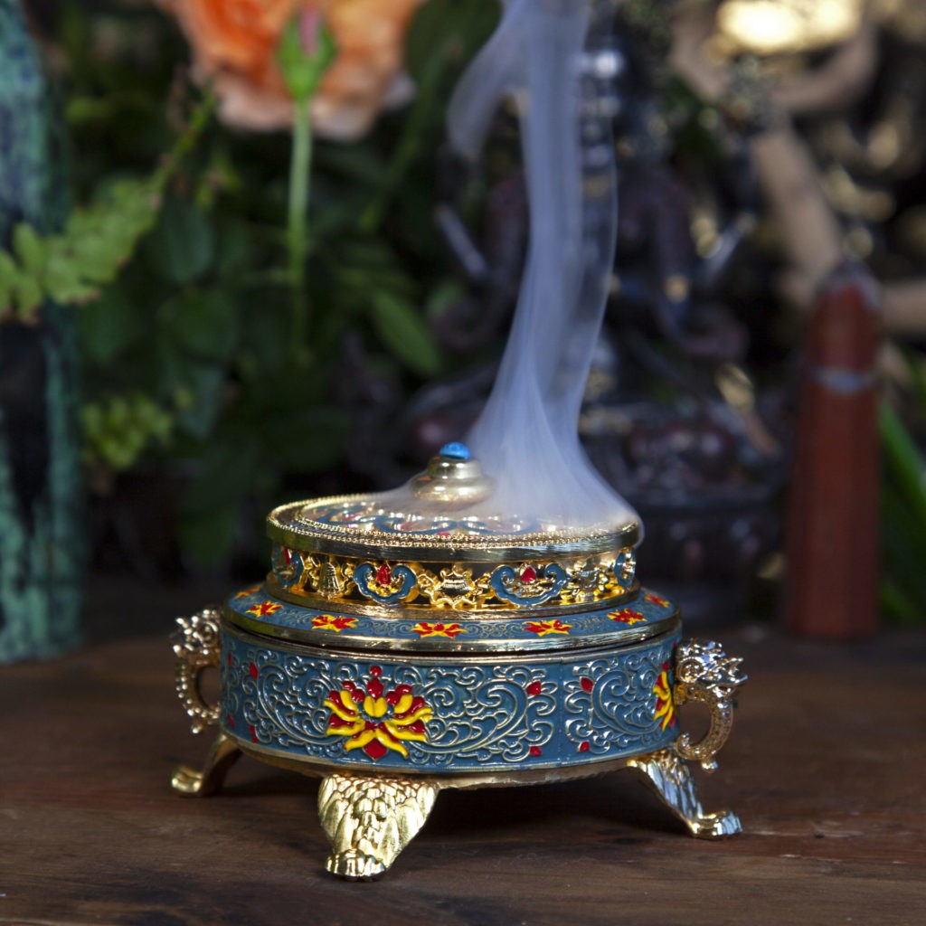 Sacred Symbols Tibetan Incense Burners for grace and enlightenment