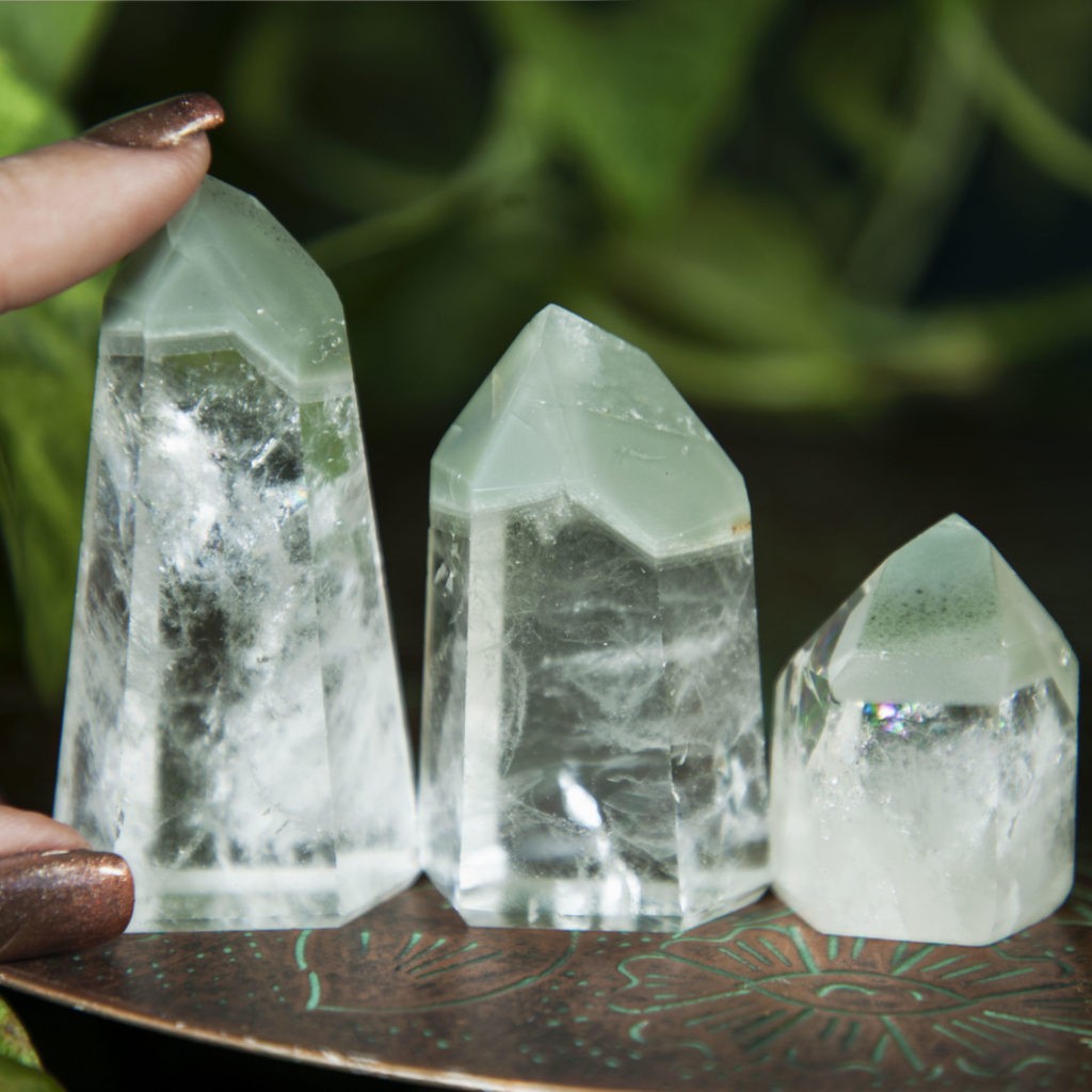 Athena's Favorite Mini Phantom Chlorite in Quartz Generators for healing