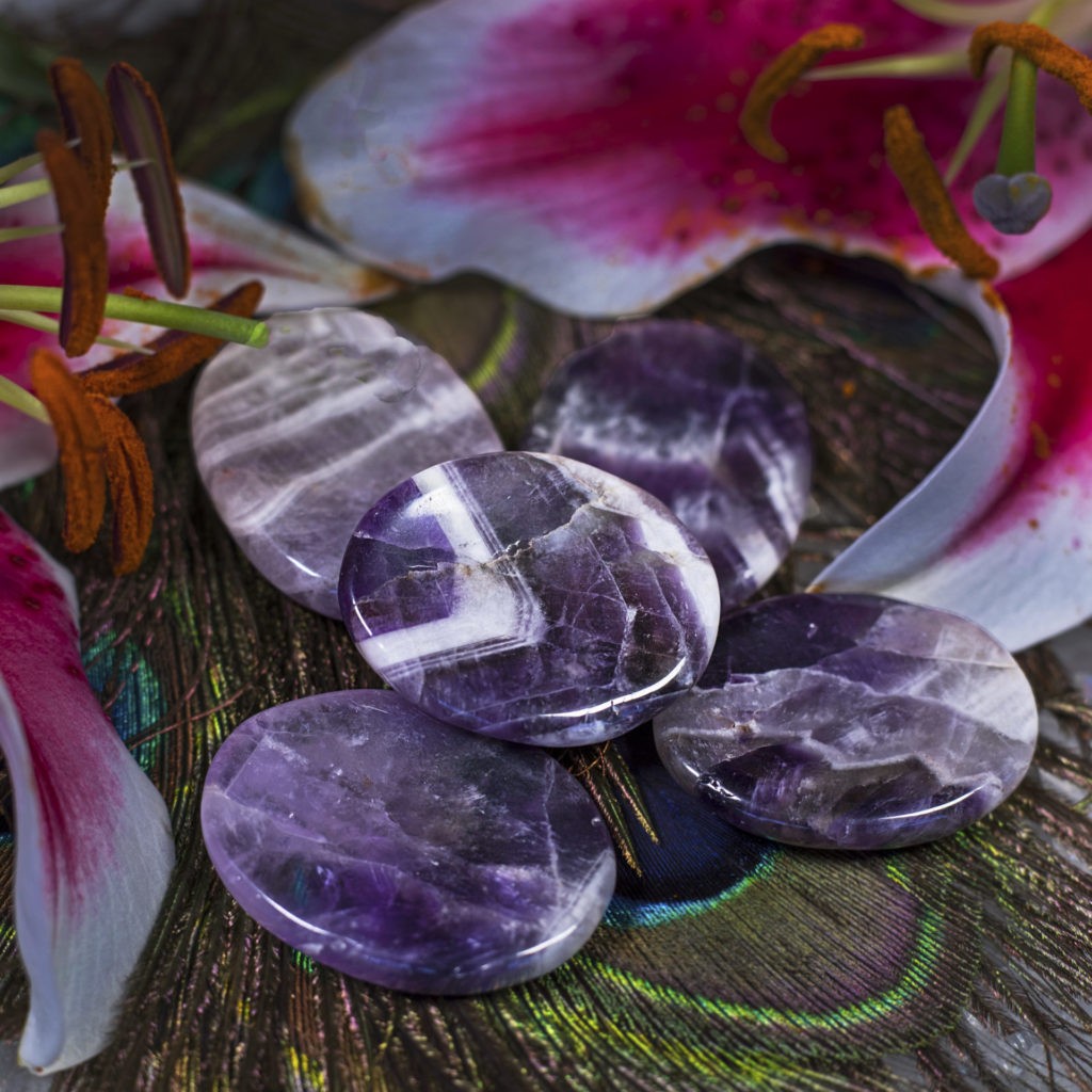 Dream Amethyst Worry Stones for harmony and emotional ease