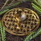 Nellite Sphere with Flower of Life Sphere Stand for transformation and flow
