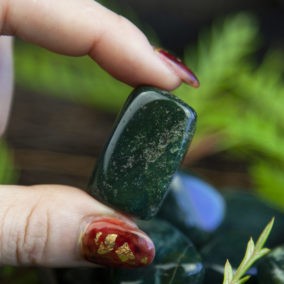 Tumbled Evergreen Jasper for nurturing your heart and Earth healing