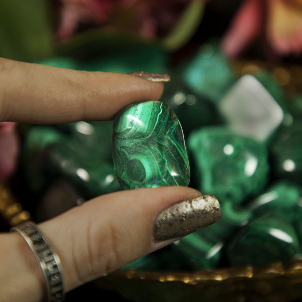 Tumbled Malachite Crystal for Empowerment of feminine energies - Sage ...