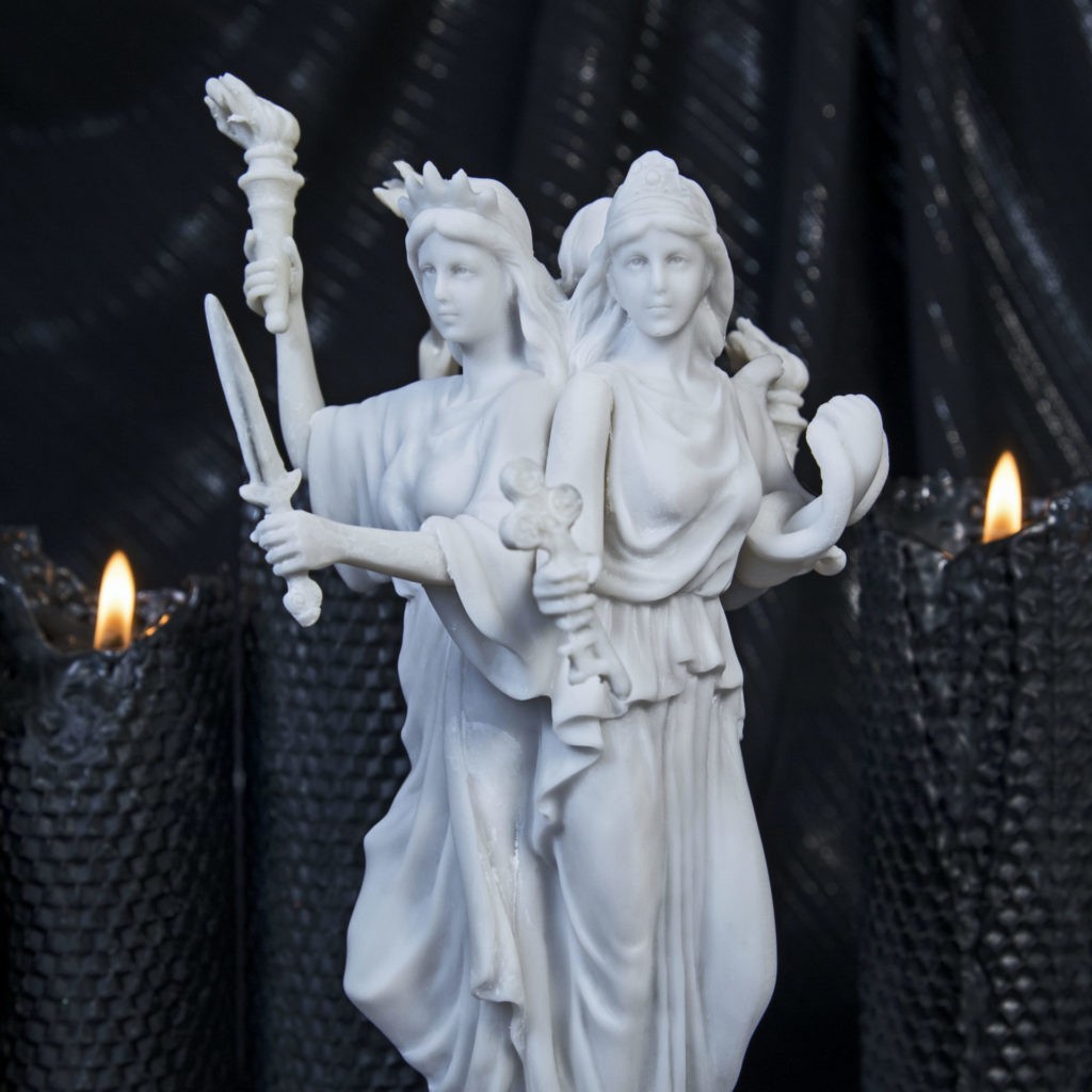 Hecate Moon and Magic Goddess Statues for deep soul shifting