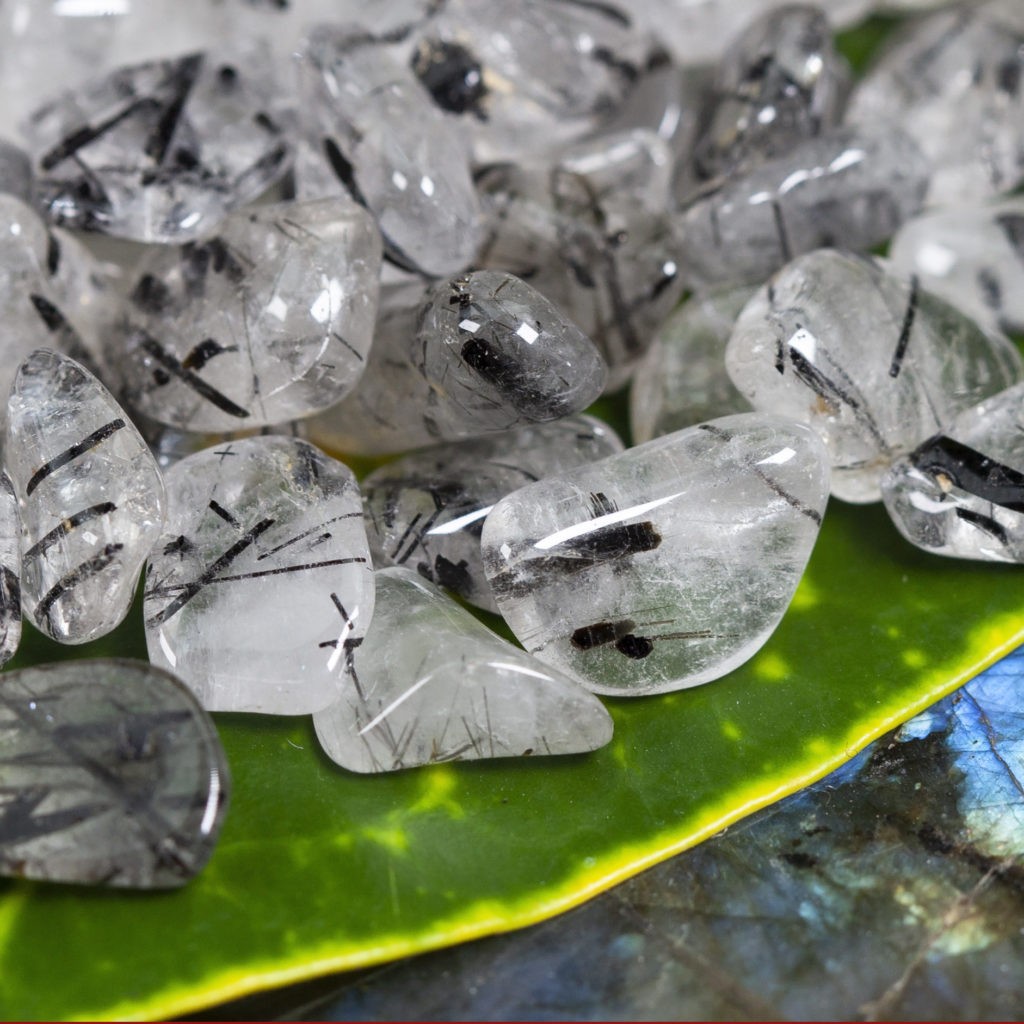 Tumbled Tourmalinated Quartz for amplified protection and grounding