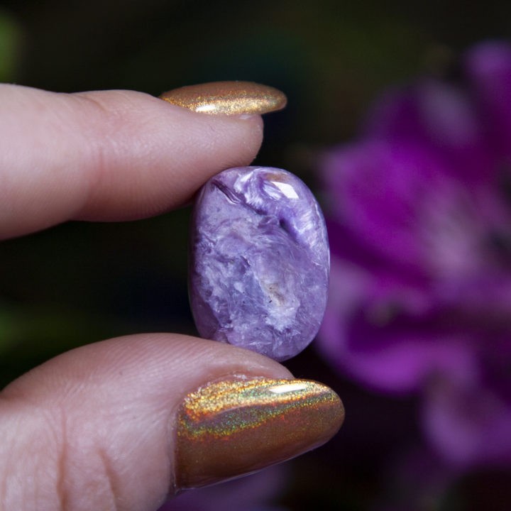 Tumbled Charoite for courage and guidance on your highest path