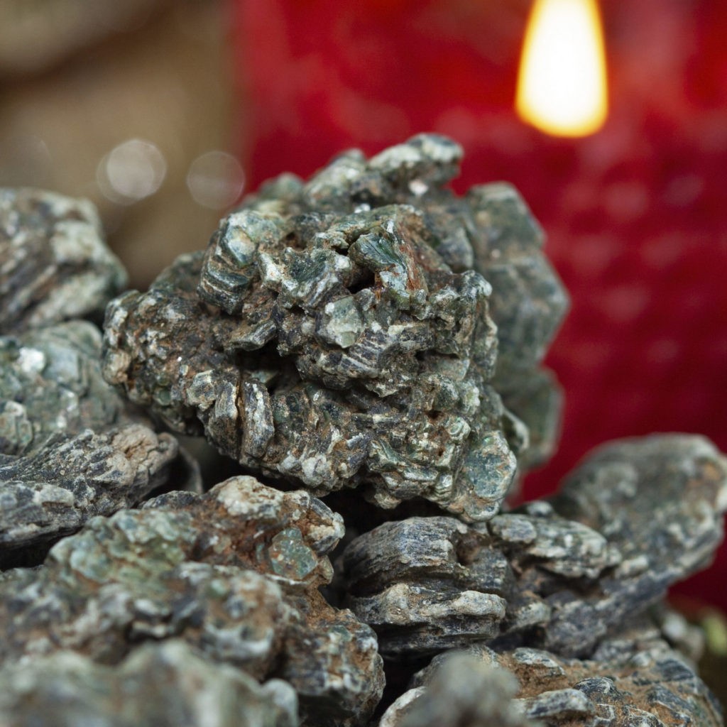 Natural Green Flower Mica for healing on every level and ancestral wisdom