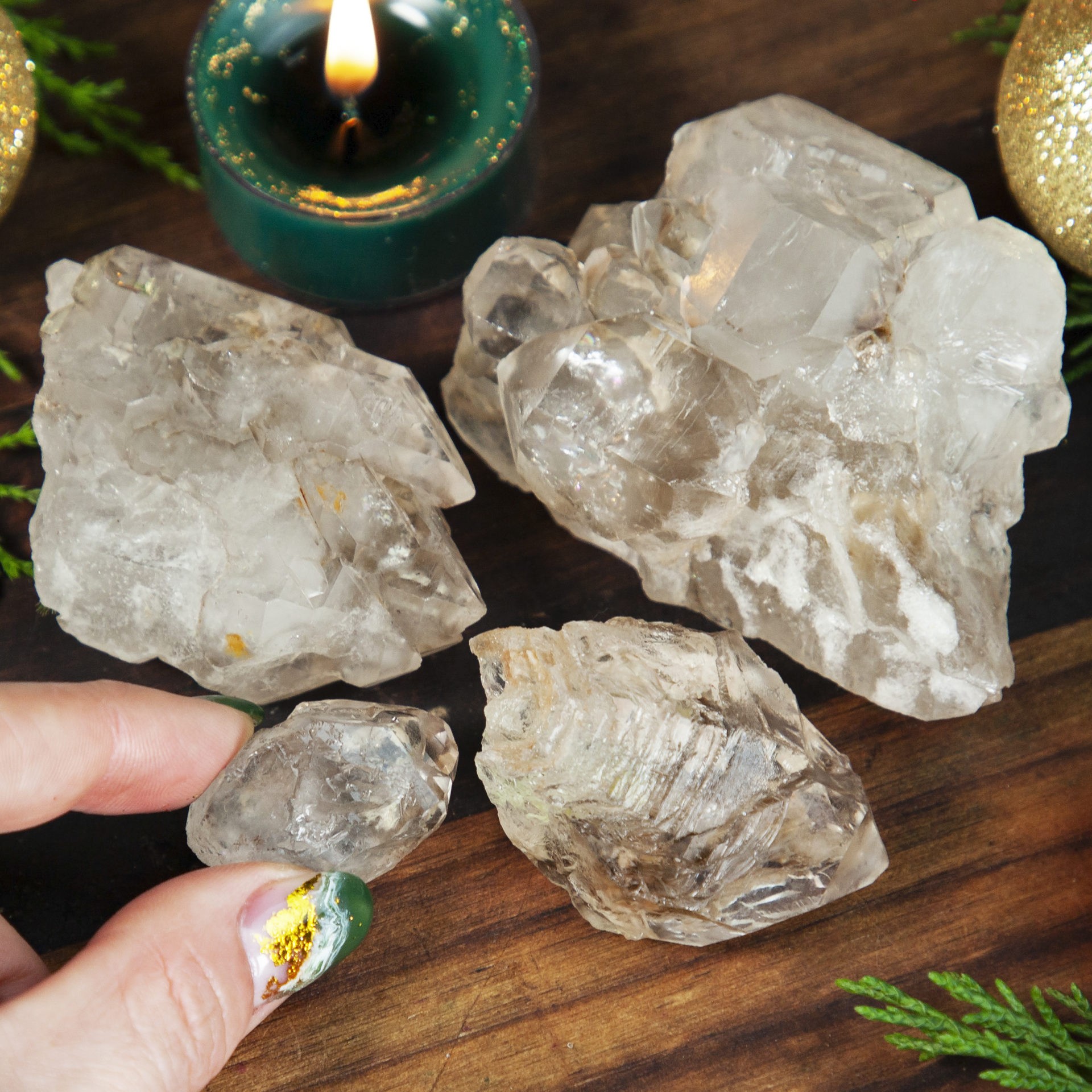 Skeletal Elestial Smoky Quartz for transmuting energy and cosmic wisdom