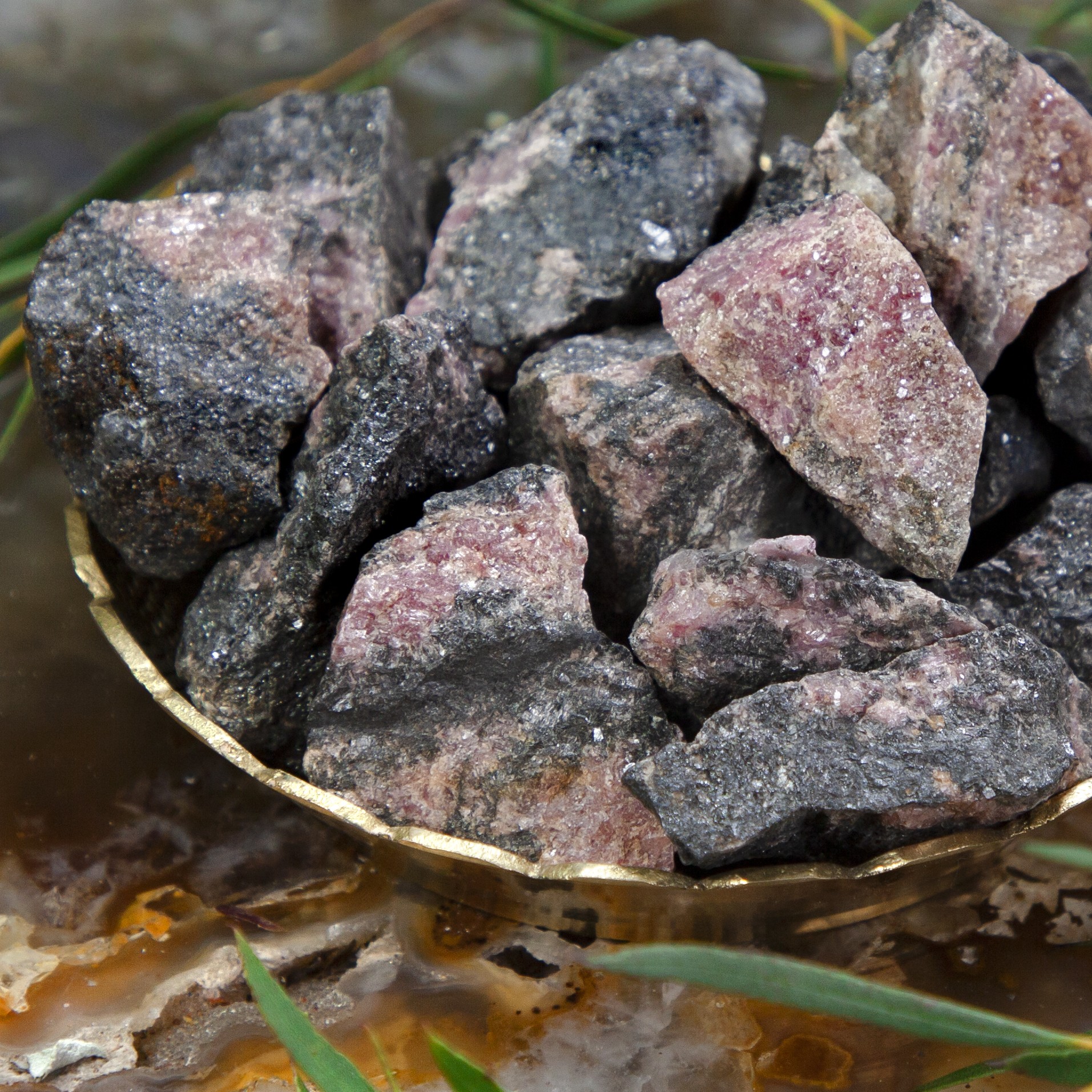 Natural Rhodonite for discovering your gifts and heart healing