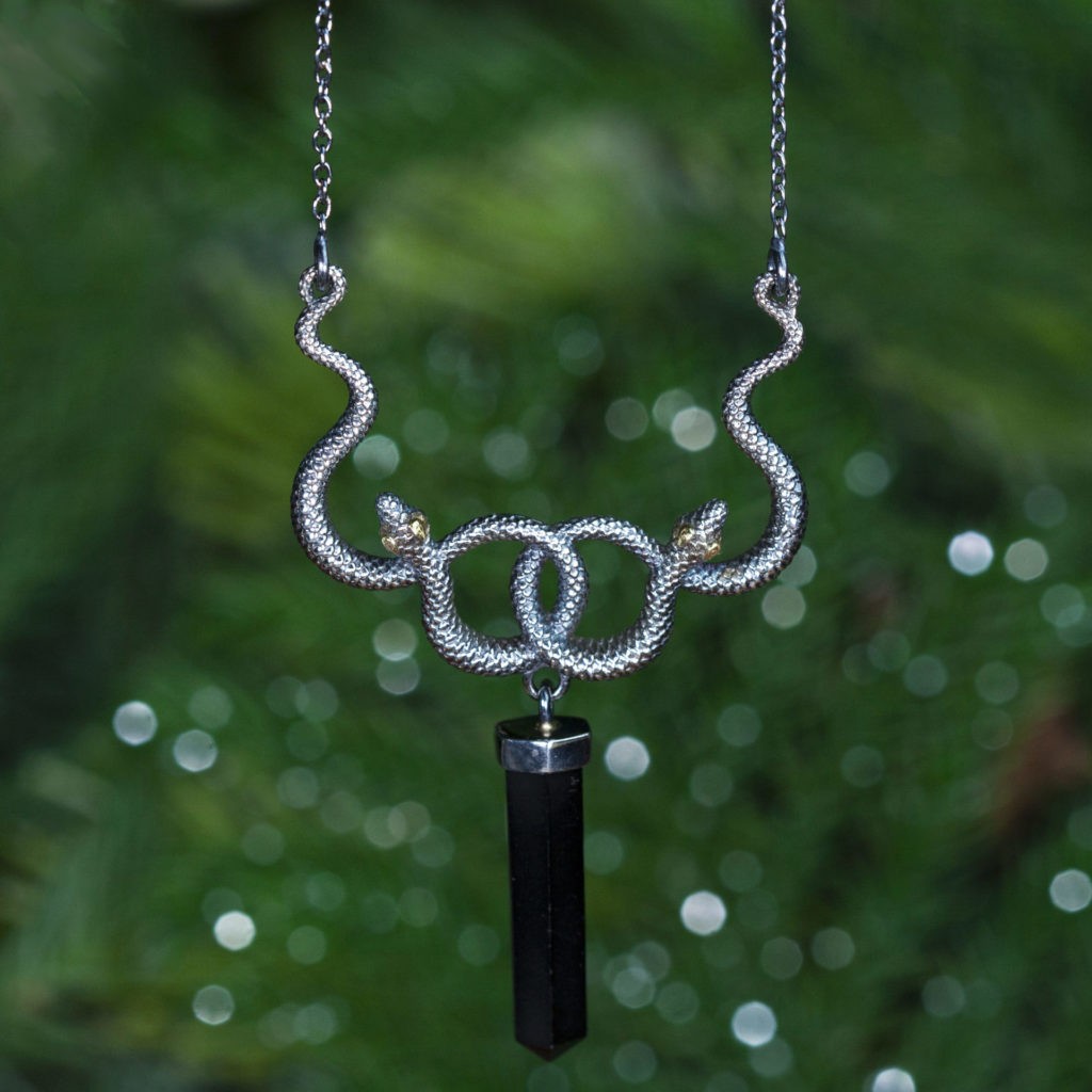 Snake Priestess Amulet for healing and transformation - Sage Goddess