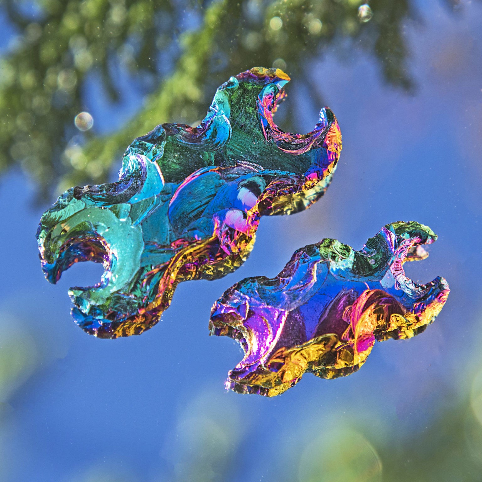 Sage Goddess Titanium Aura Quartz Triple Moon for emotional strength