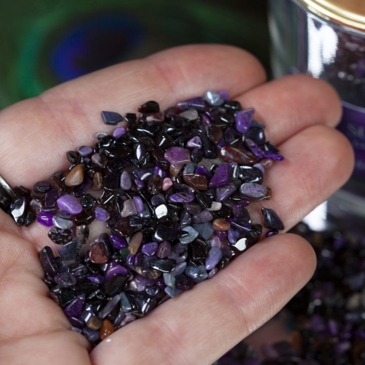 Crystal Sprinkles: Tumbled Sugilite Chip Stones for crafting and healing