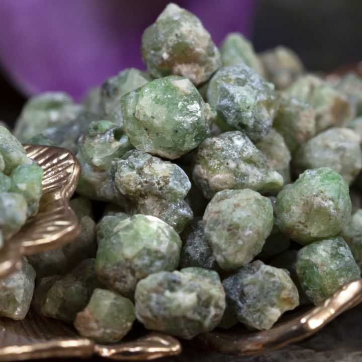 Natural Demantoid Garnet for partnerships and recommitting to love
