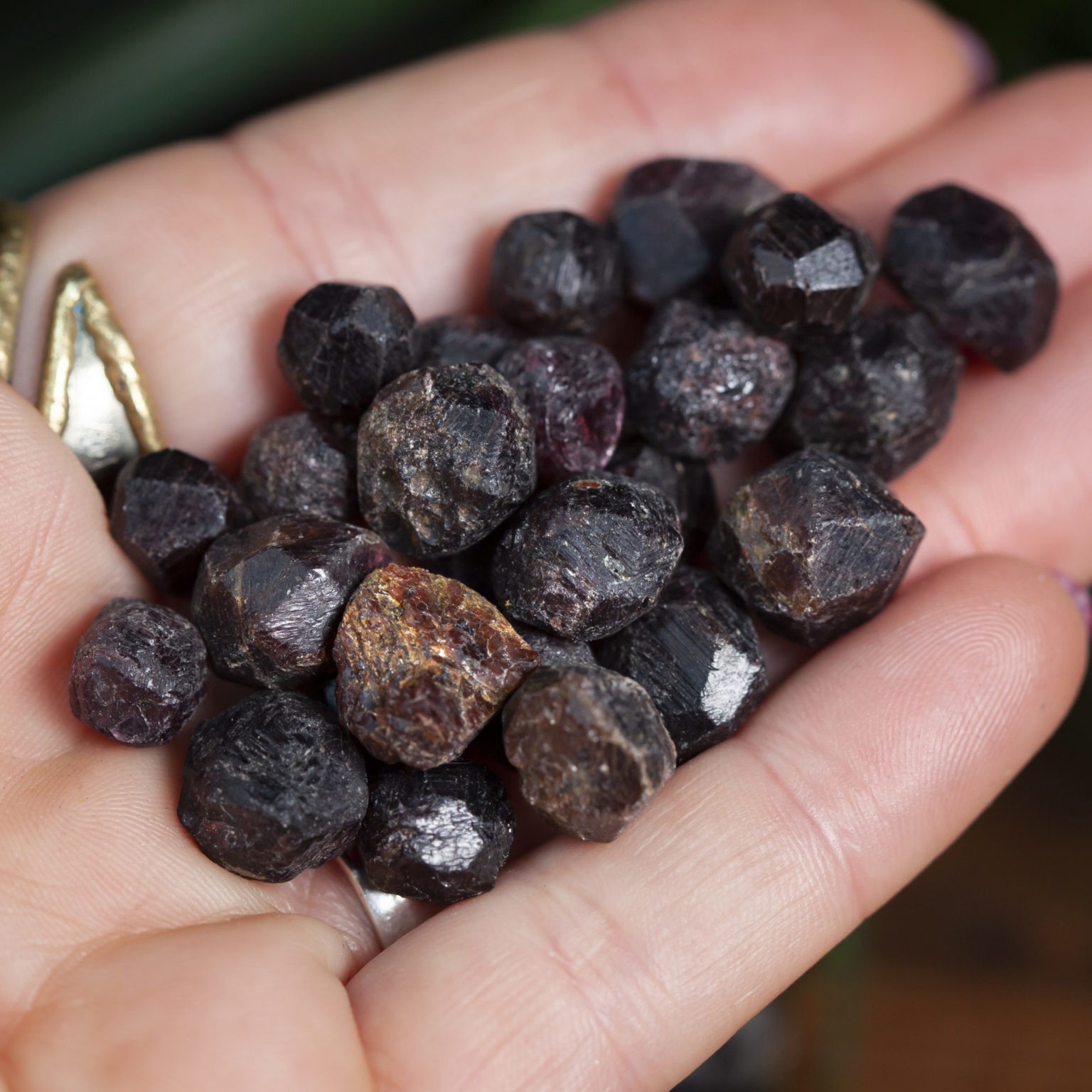Natural Almandine Garnet for vitality, protection, and grounding