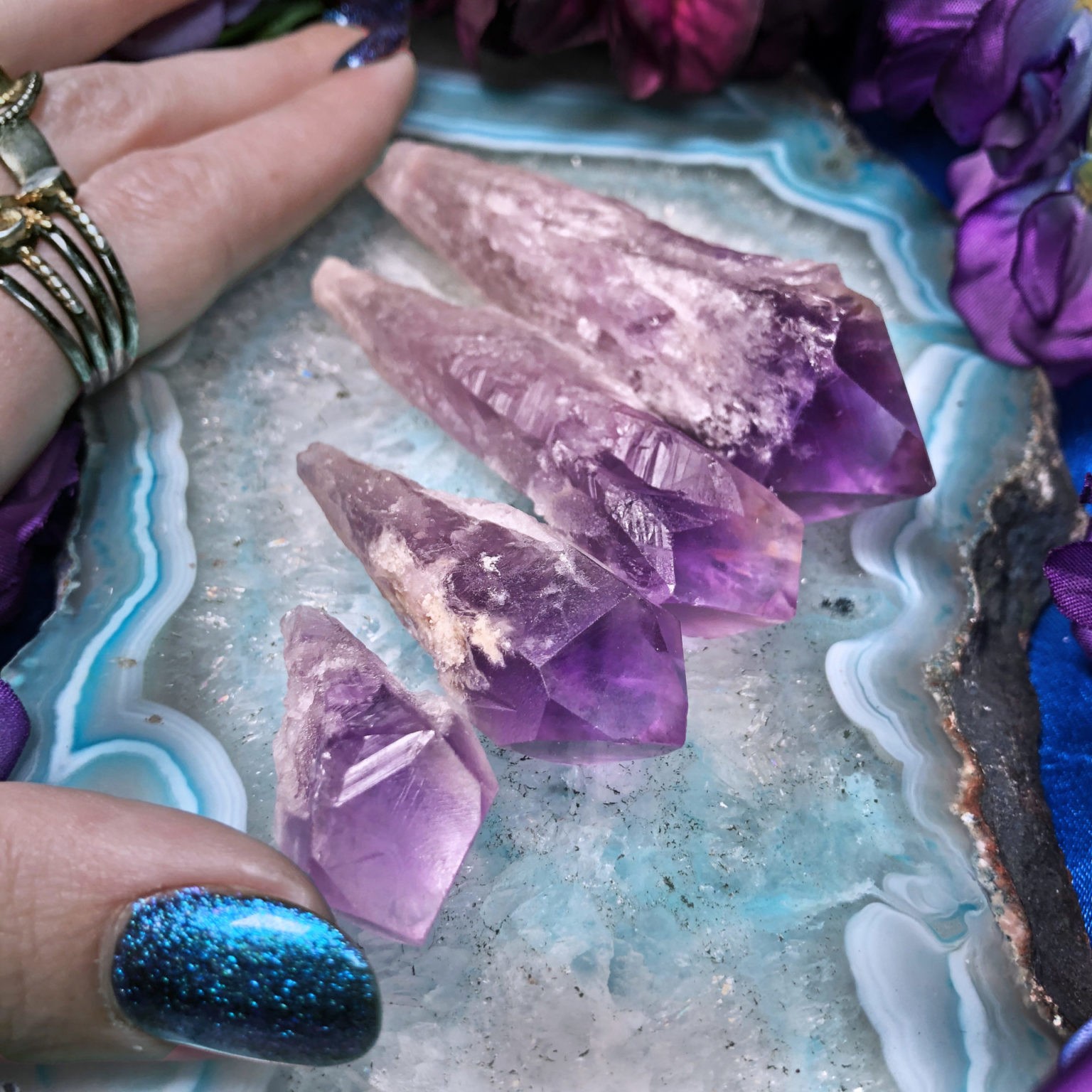 Home Shop Gems & Minerals Phantom Amethyst Root Crystal