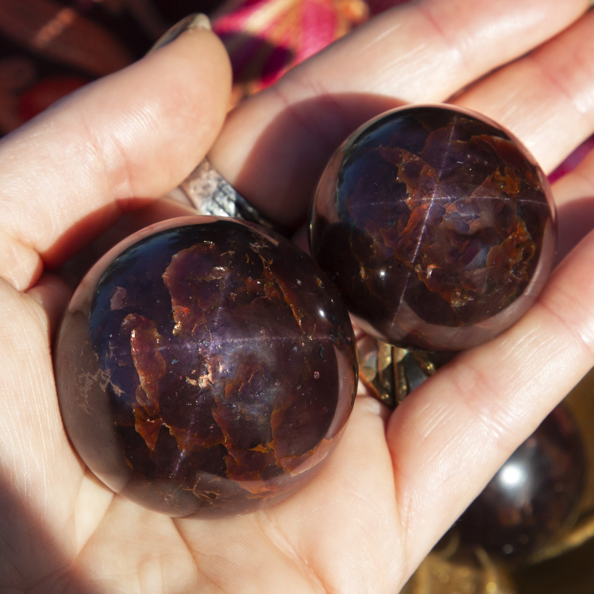 Ultimate Grounding Star Garnet Sphere for security, stability, and optimism