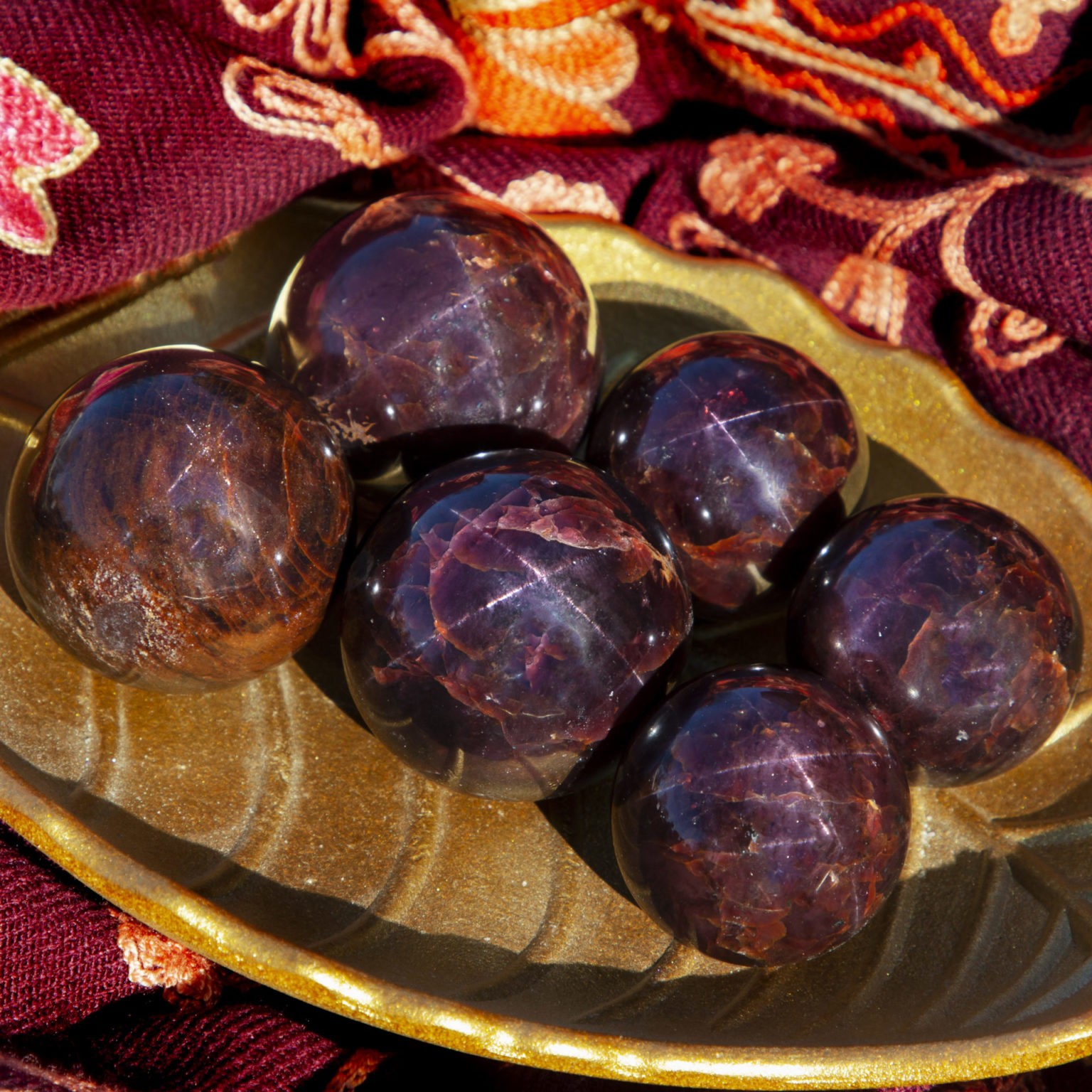 Ultimate Grounding Star Garnet Sphere for security, stability, and optimism