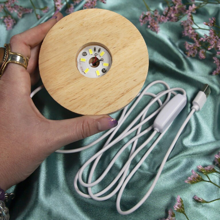 Sage Goddess LED Lighted Gemstone Display Stand to light up your gems