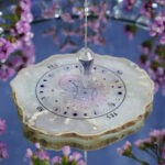 Sage Goddess Moon Magic Agate Pendulum Plate with Quartz Pendulum