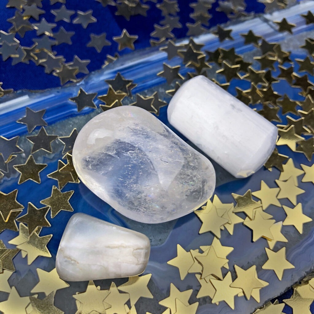 Sage Goddess Moon Phase Gemstone Trio: Full for celebration