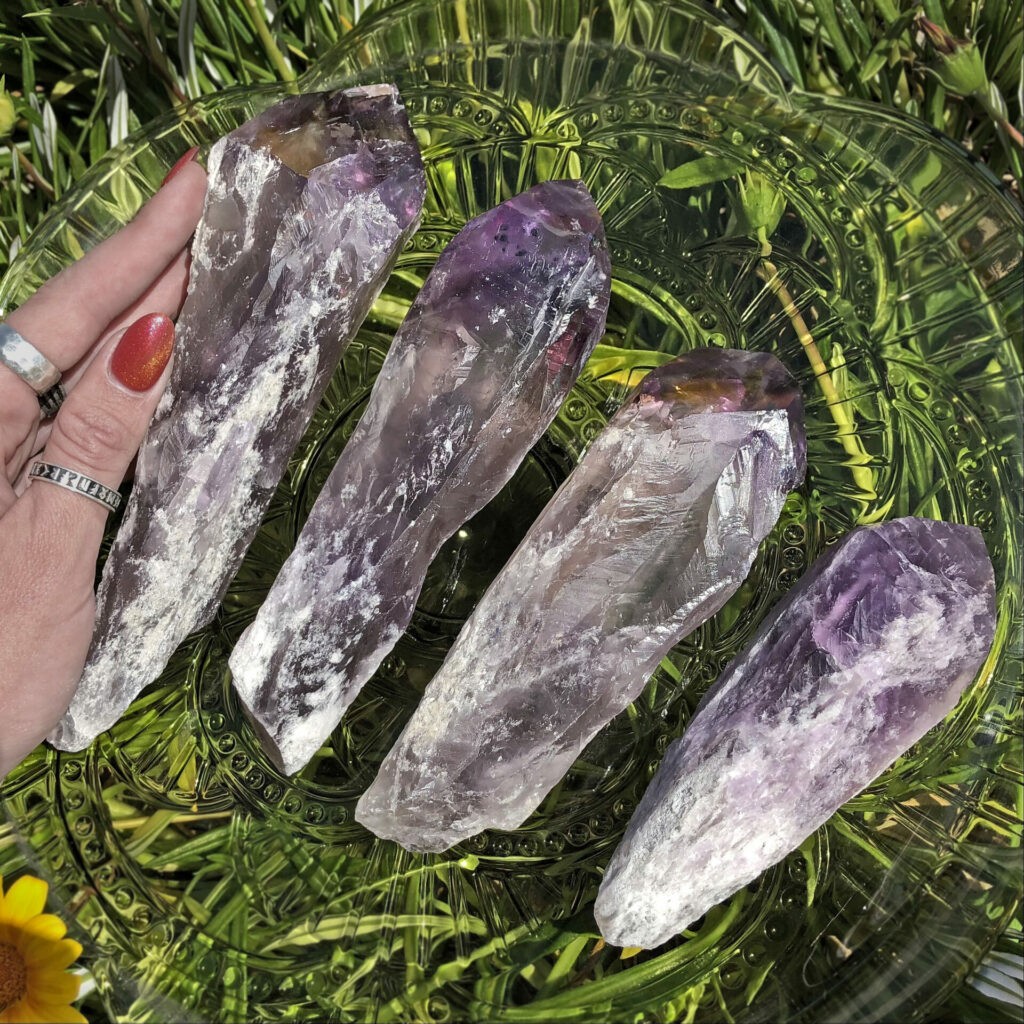 Sage Goddess Natural Phantom Amethyst Root Crystal