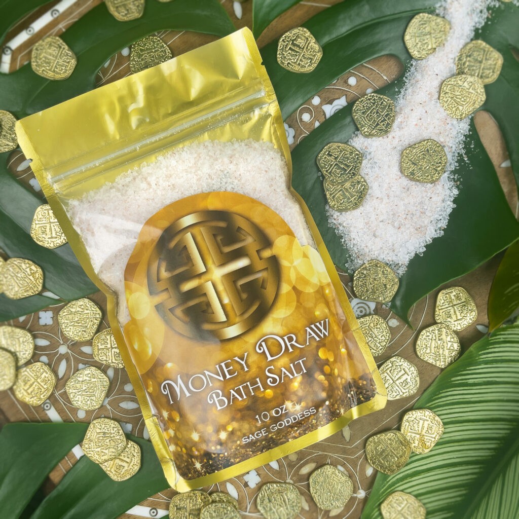 Sage Goddess Money Draw Bath Salt for prosperity and success