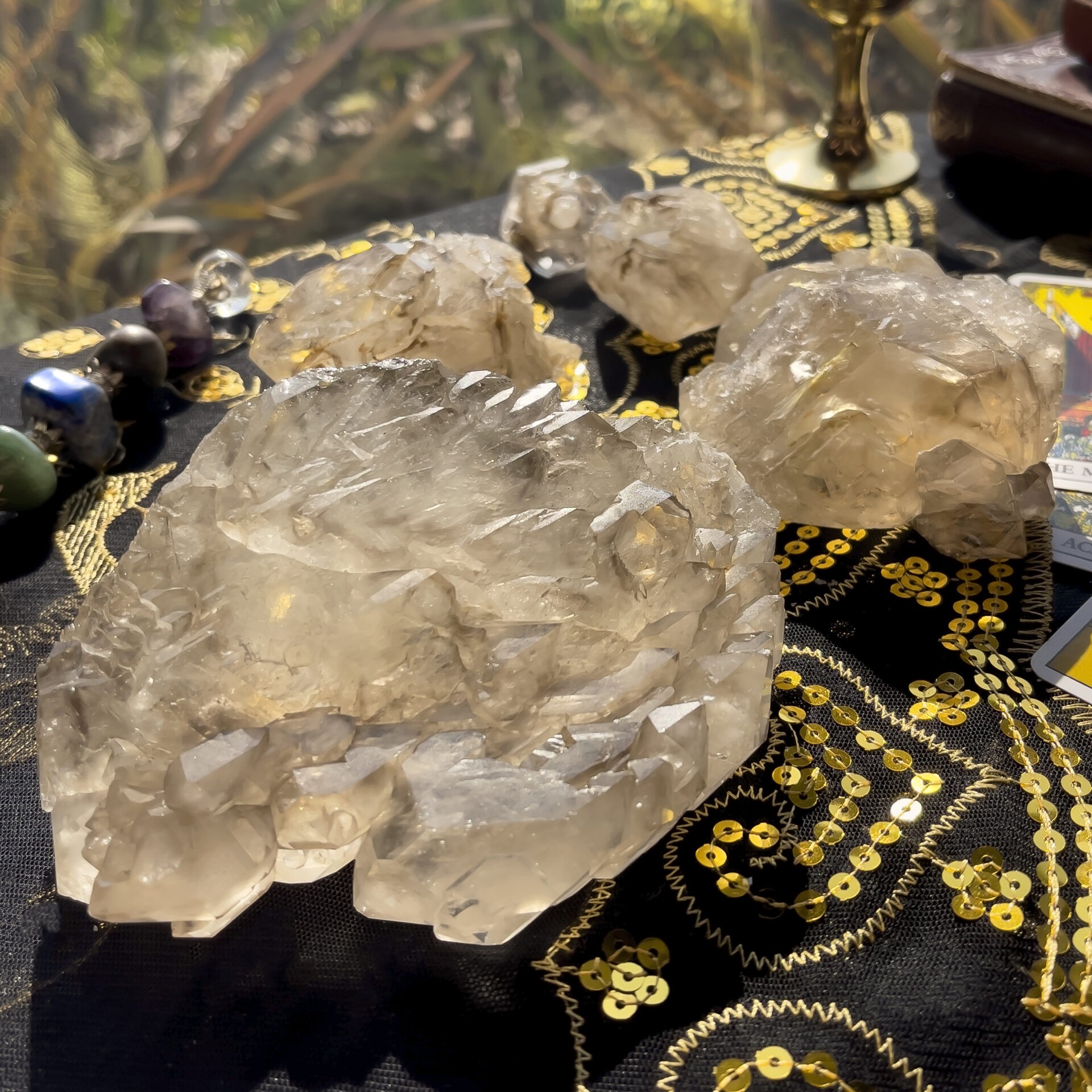 Sage Goddess Skeletal Elestial Quartz Magic for ancient wisdom