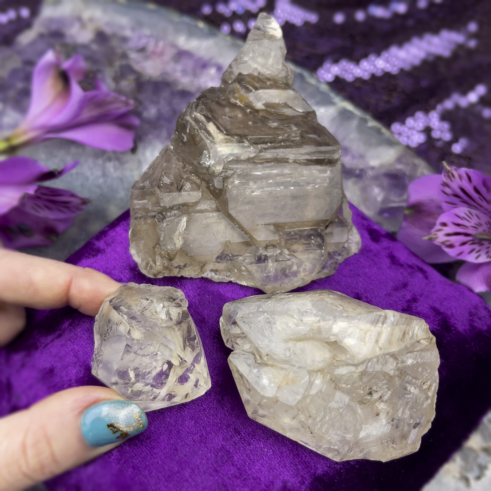 Sage Goddess Skeletal Elestial Smoky Quartz for transmuting energy