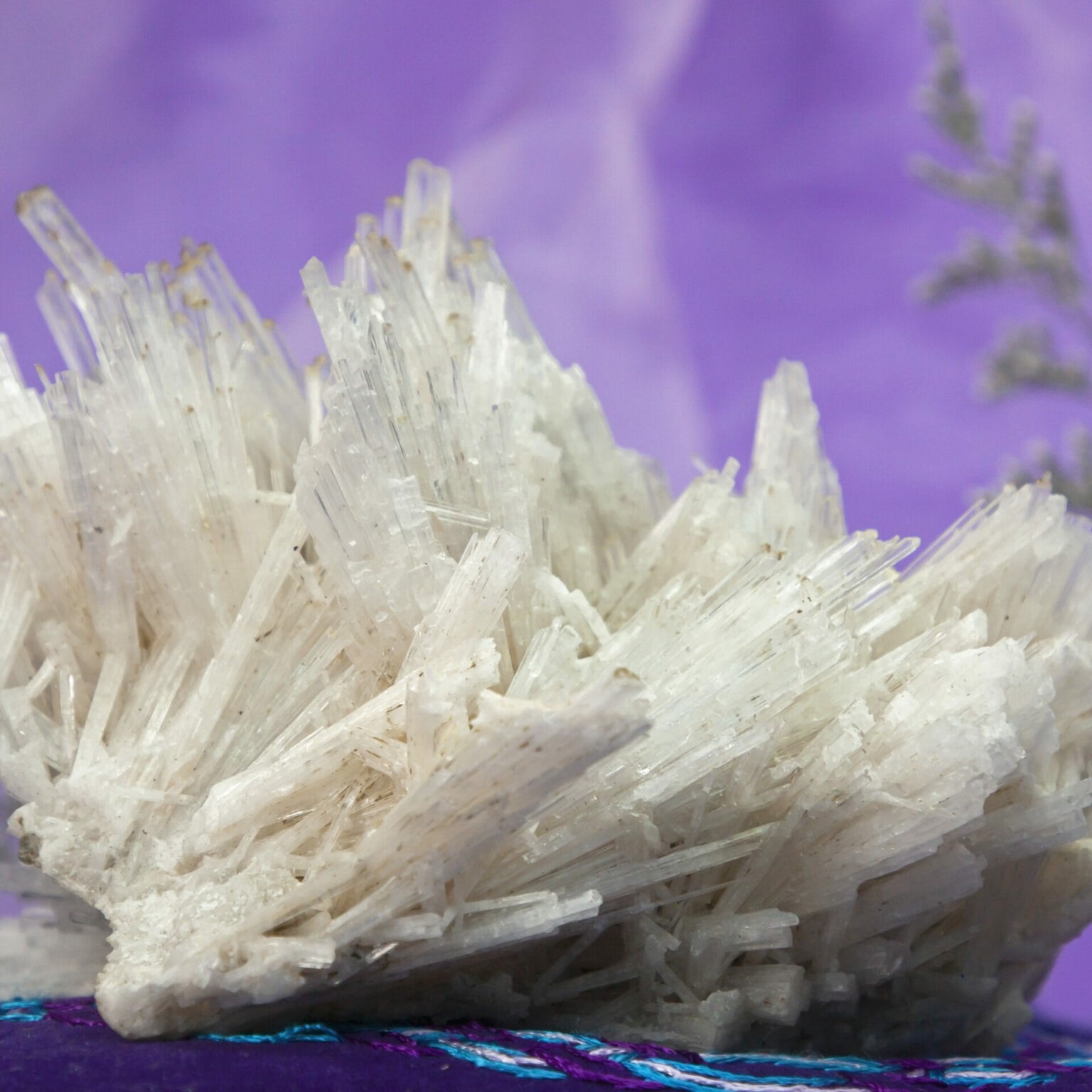 Sage Goddess Lineage Healing Scolecite Cluster for restored peace
