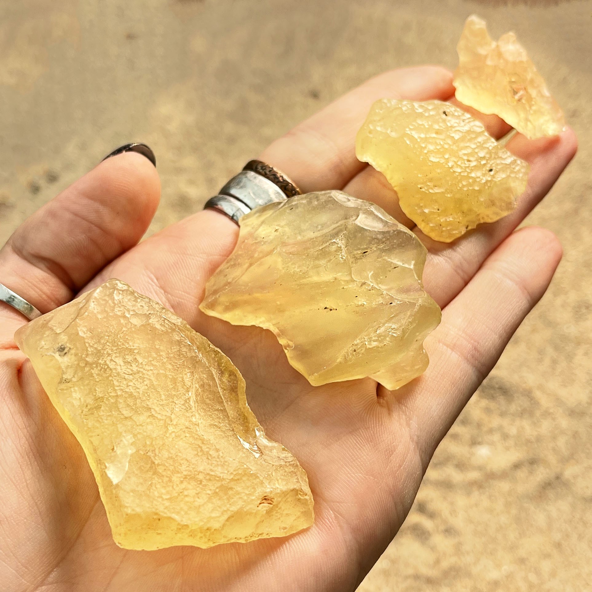 Sage Goddess Libyan Gold Tektite for astral travel and ascension