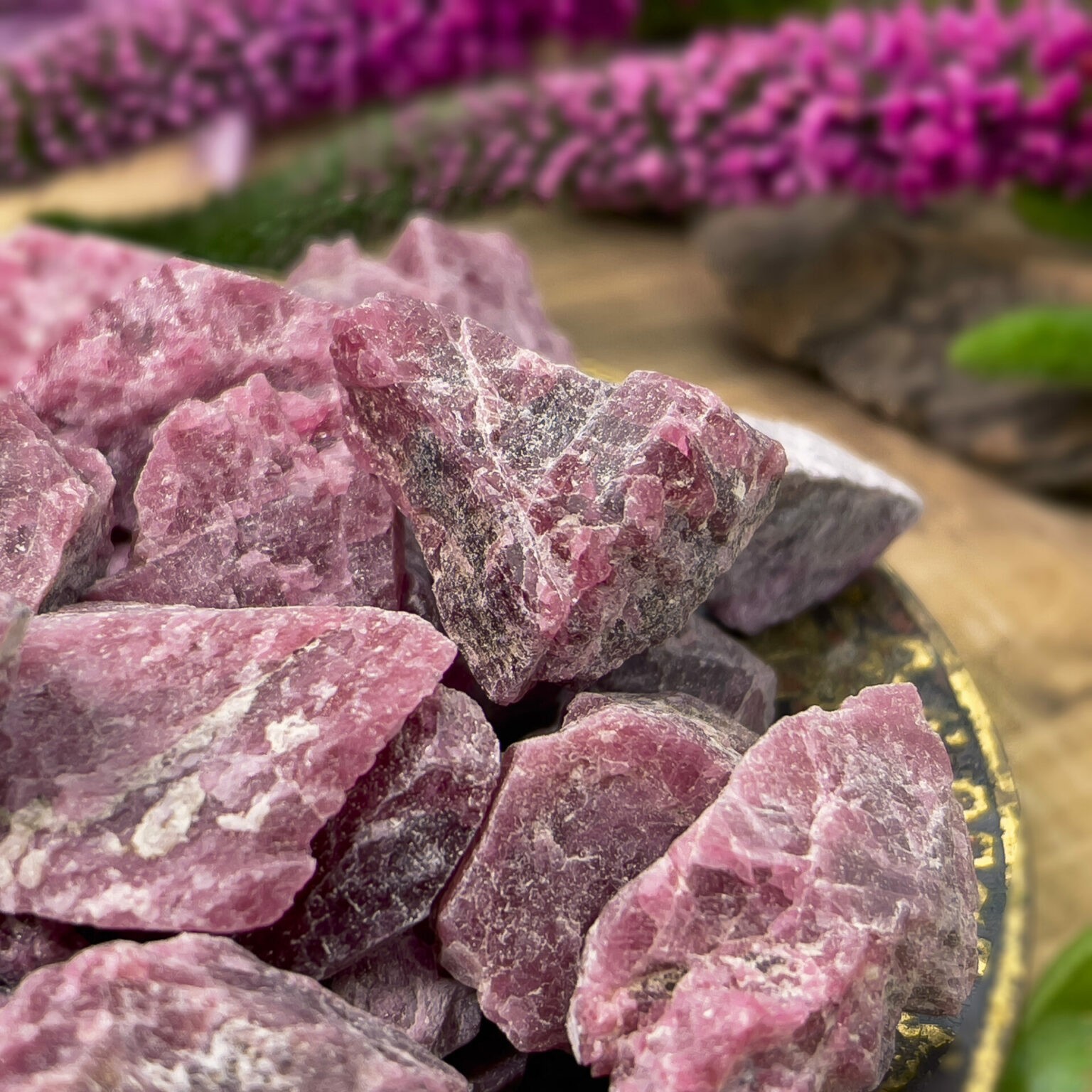 Sage Goddess Natural Rhodonite for compassion and heart healing