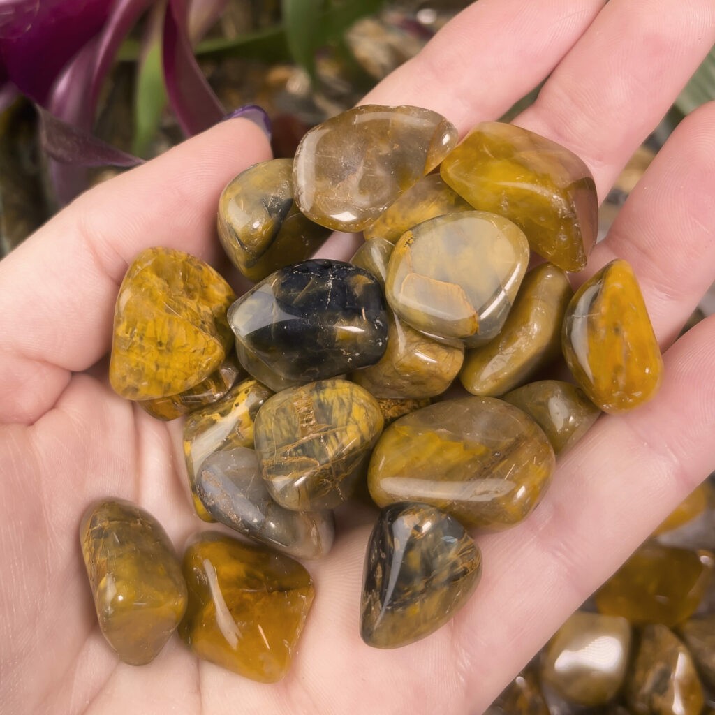 Tumbled Nellite for growth & transformation - Sage Goddess