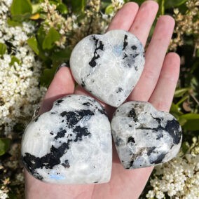 Sage Goddess Rainbow Moonstone Magic Heart for love and possibilities