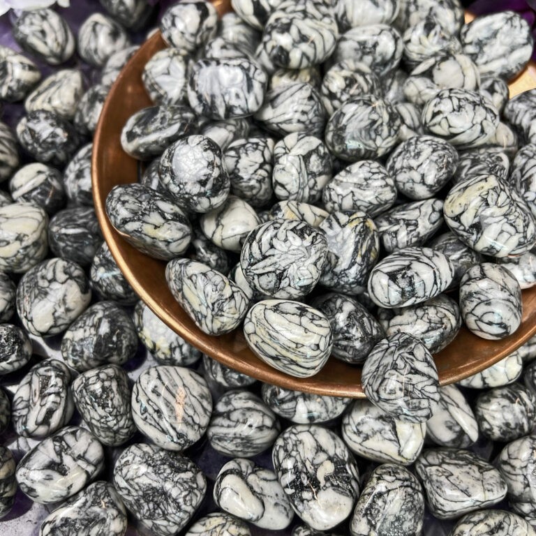 Sage Goddess Tumbled Pinolith for transformation