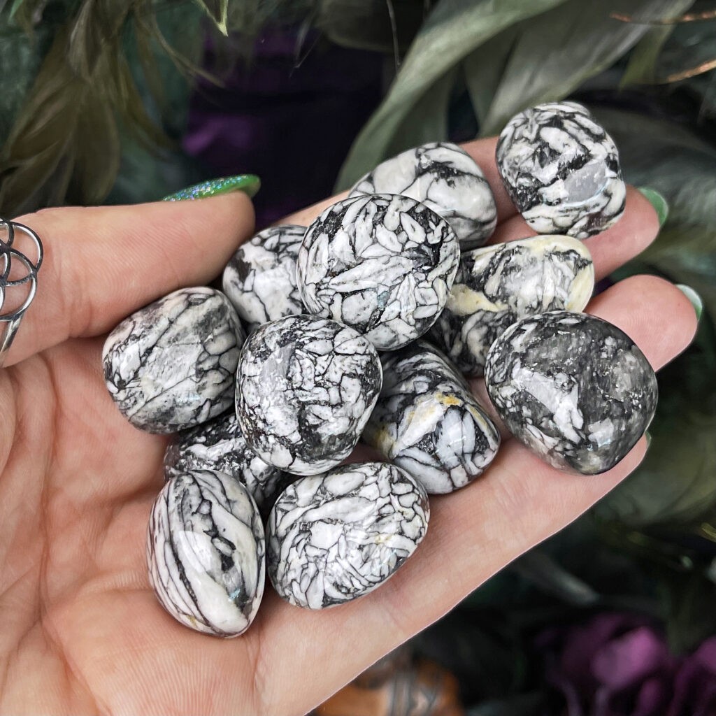 Sage Goddess Tumbled Pinolith for transformation