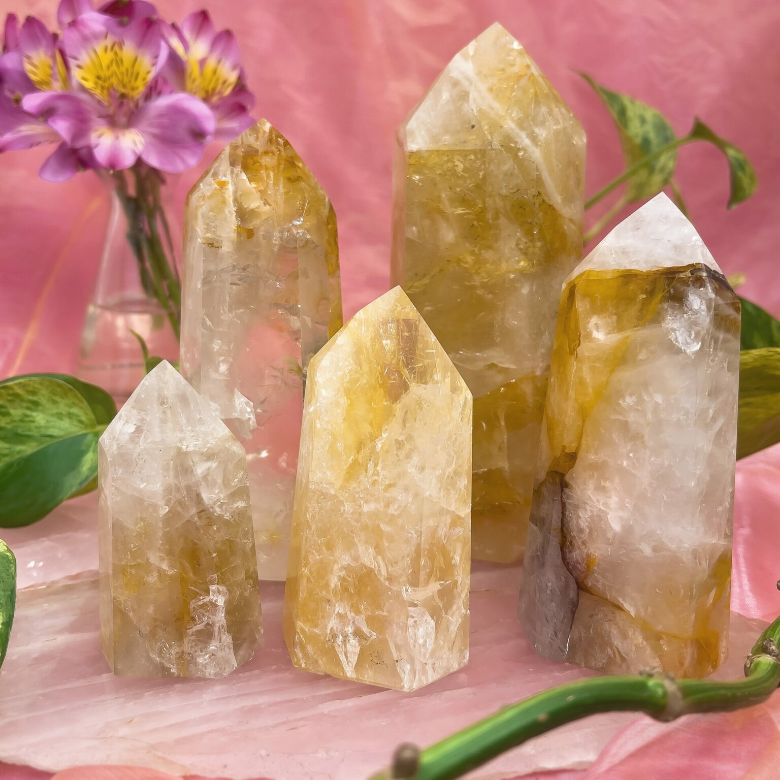 Sage Goddess Wellness and Abundance Golden Healer Quartz Generator