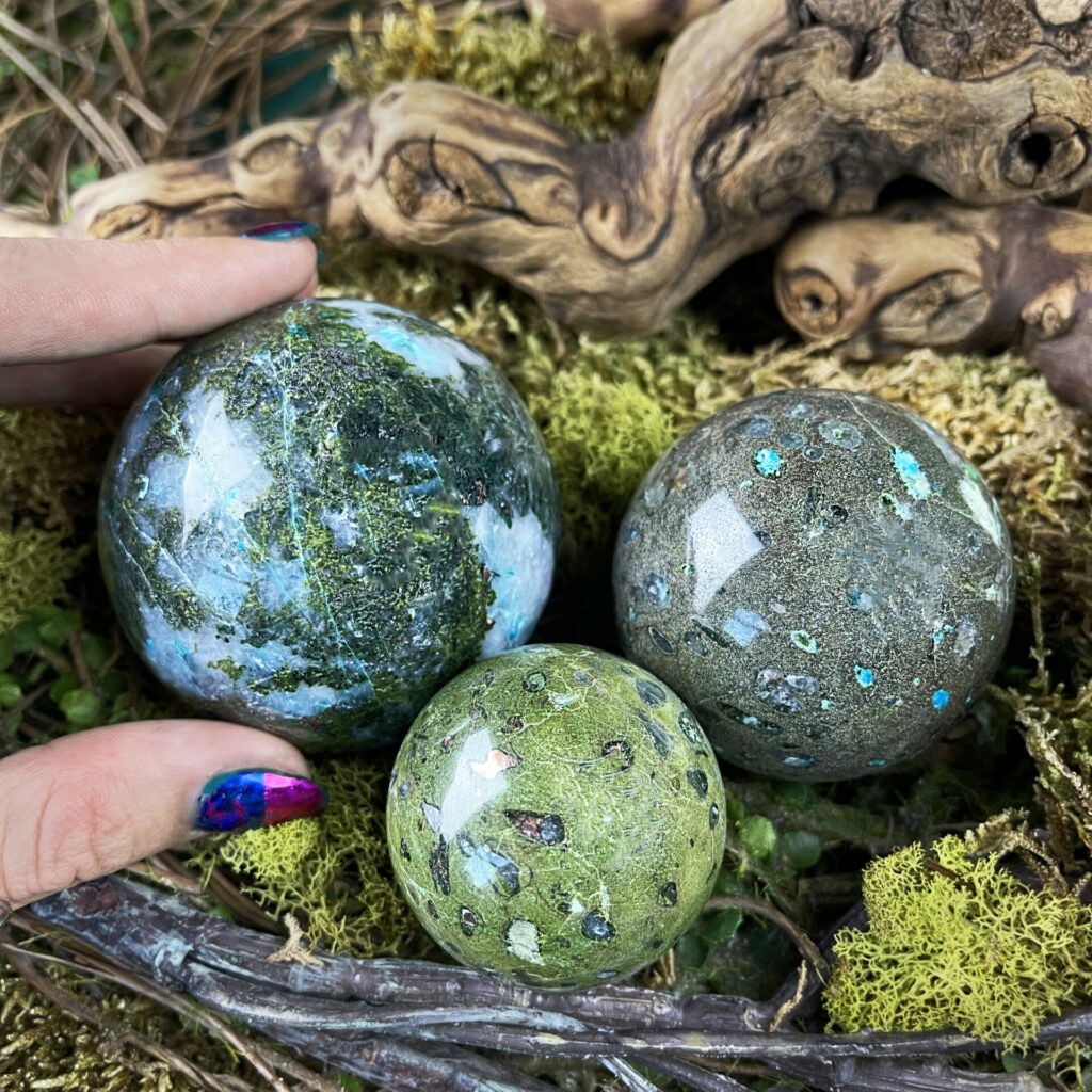 Sage Goddess Emotional Healing Compassion Stone Sphere for wellness