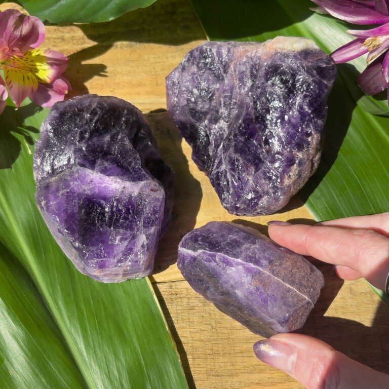 Sage Goddess Natural Bahia Amethyst for connecting with Source