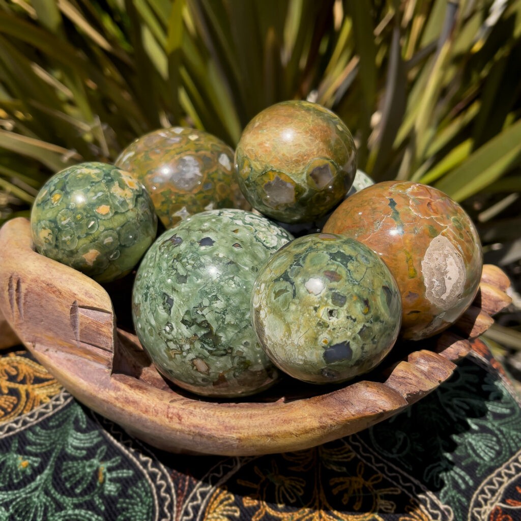 Sage Goddess Rainforest Jasper Wishing Sphere for big dreams