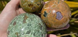 Sage Goddess Rainforest Jasper Wishing Sphere for big dreams