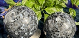 Sage Goddess Vision Manifesting Larvikite Sphere