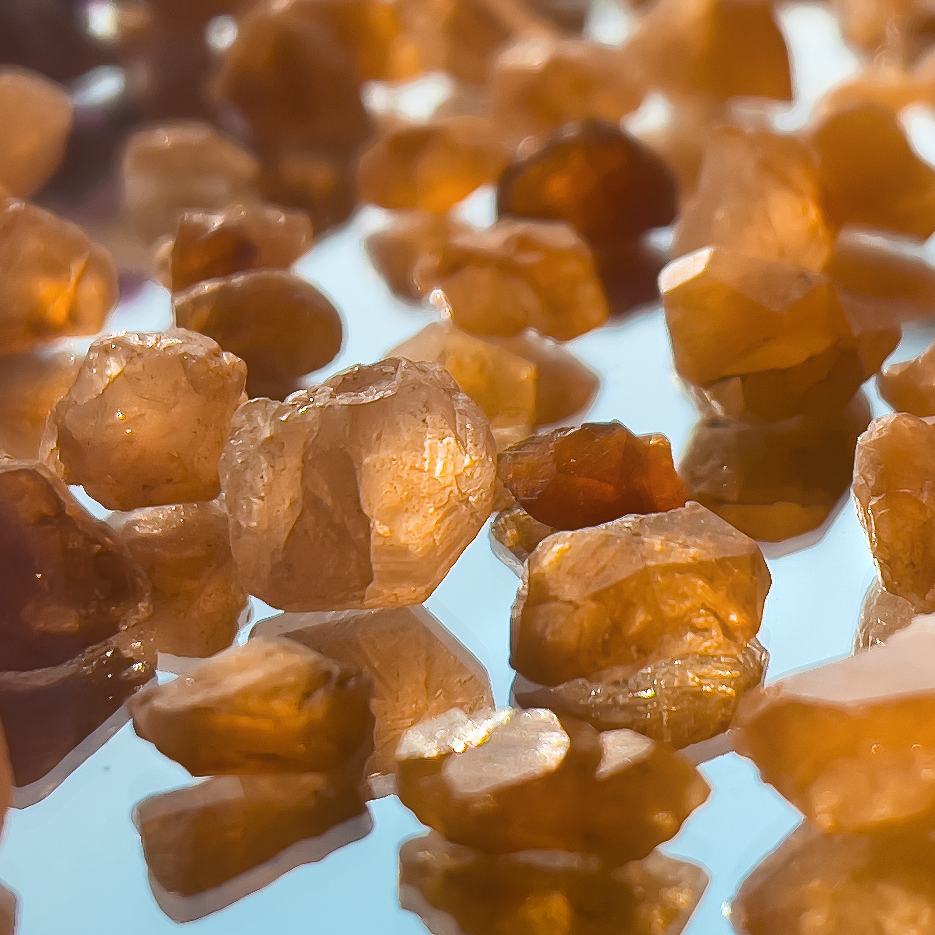 Sage Goddess Natural Orange Grossular Garnet for creating prosperity