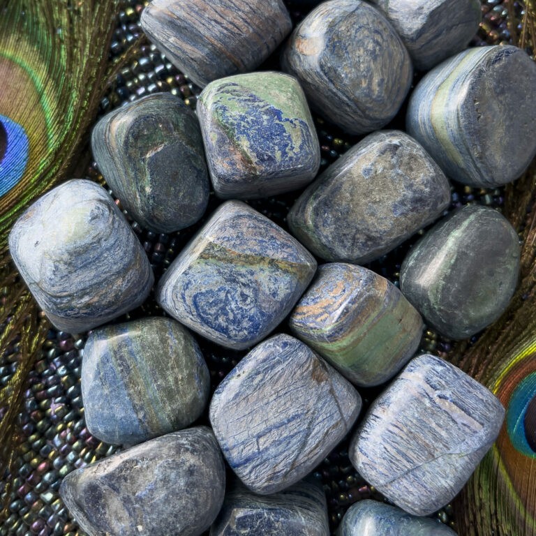 Sage Goddess Tumbled Azurite for vision and psychic mastery